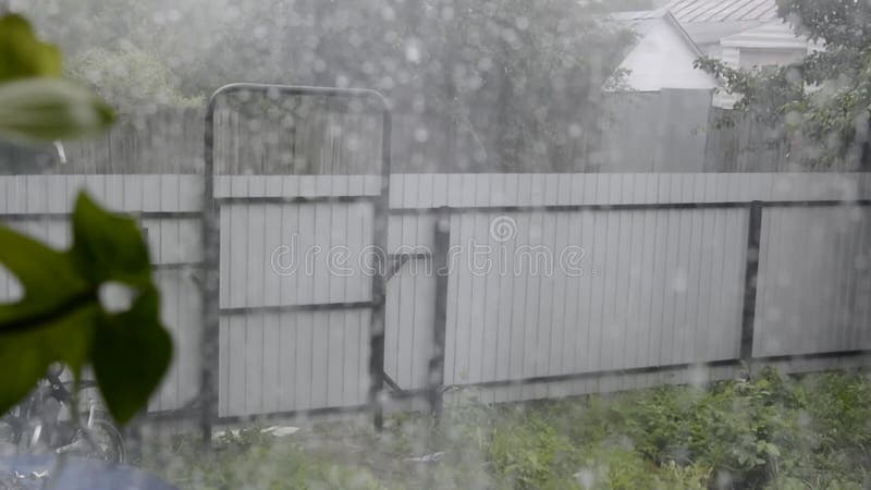 Rain on a Window Blur Background Stock Video - Video of autumn, weather ...