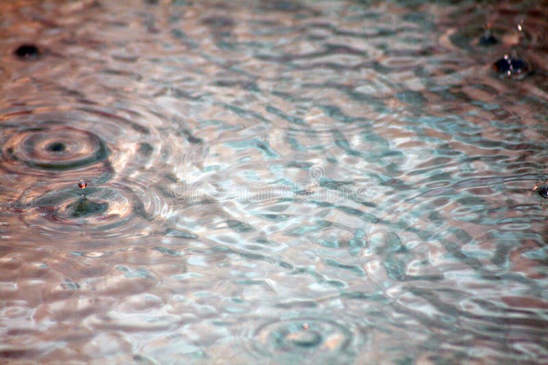 Raindrops on the water stock image. Image of surface, plane - 710833