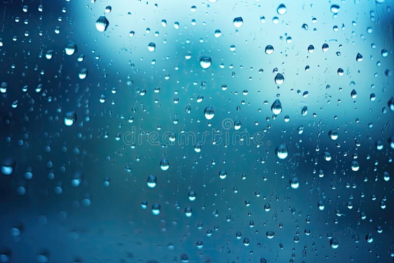 Raindrops on the Window Glass, Abstract Background, Shallow Depth of ...