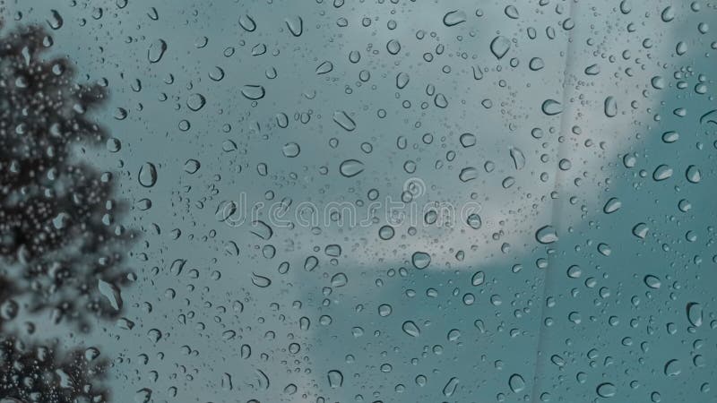 Raindrops on a Window Glass with Raindrop. Abstract Texture Stock Photo ...