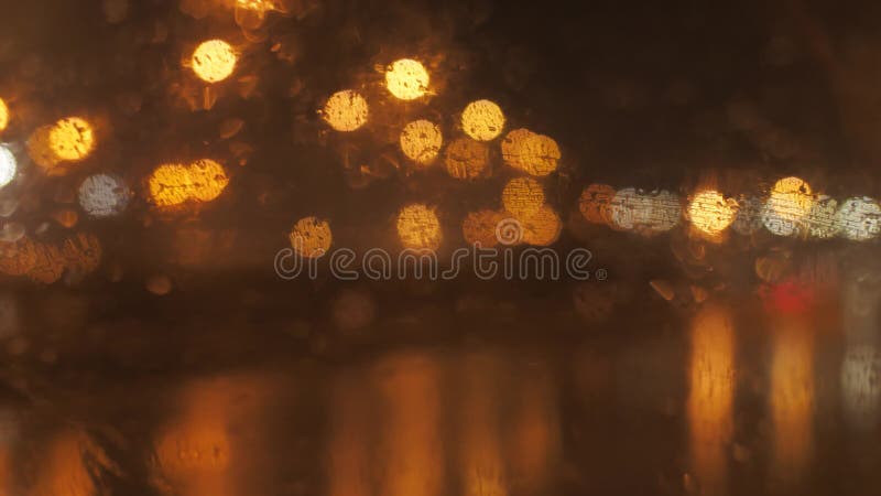 Raindrops on a Window at Night Stock Footage - Video of evening, night ...
