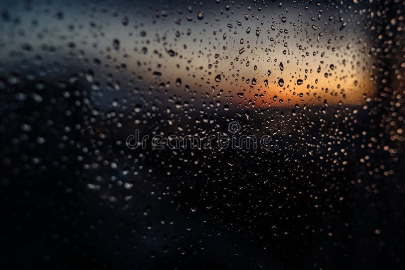 Raindrops on a window pane stock image. Image of color - 177807153