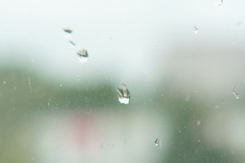Raindrops on the Window. Sadness . Bad Weather Stock Image - Image of ...