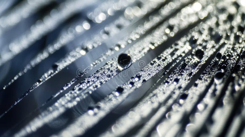 Raindrops on Window with Stark Light Effect Stock Illustration ...