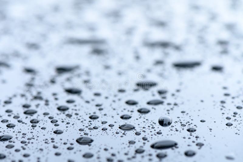 Raindrops on the Windshield of a Car Stock Illustration - Illustration ...