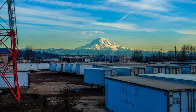 Rainer and Containers stock image. Image of shipping - 85444641