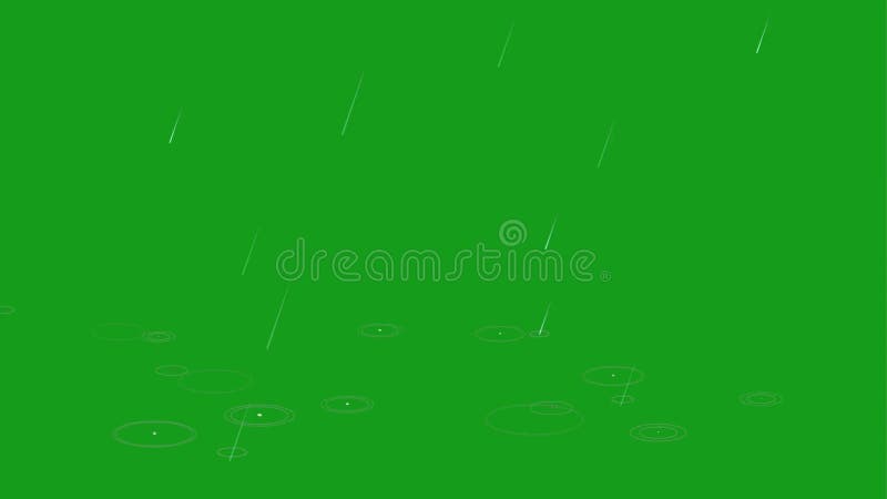 Rainfall with Green Screen Background Stock Video - Video of rainfall ...