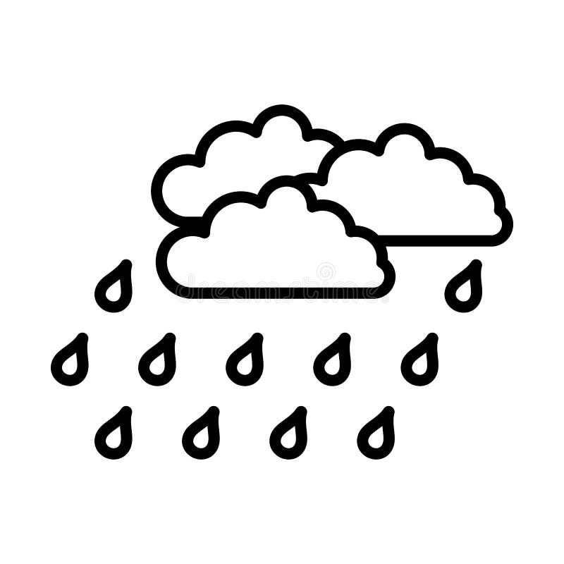 Rainfall Icon stock vector. Illustration of catenvironment - 248580951