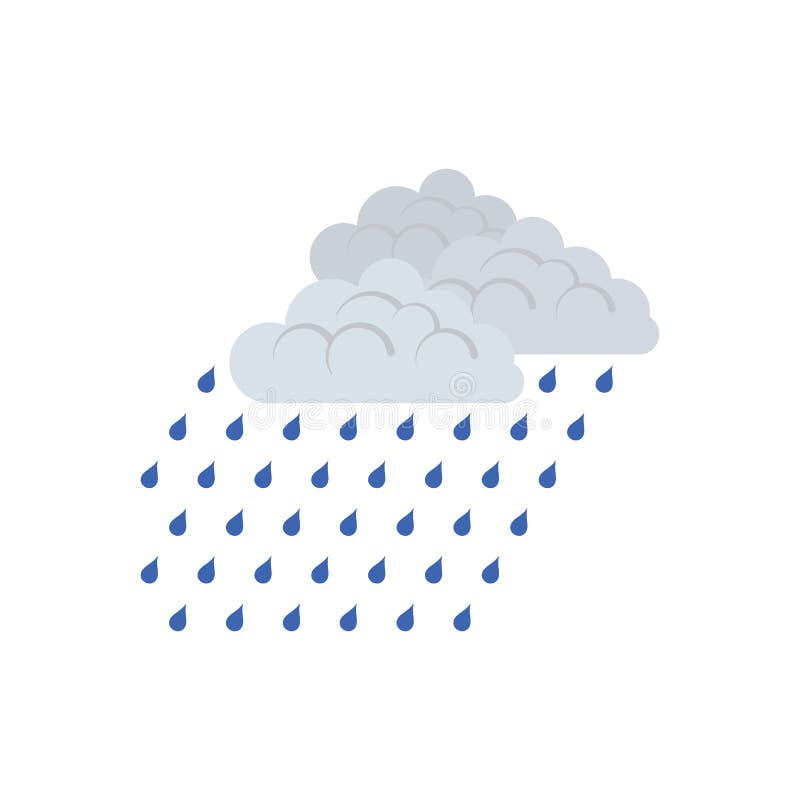 Rainfall icon stock vector. Illustration of nature, season - 141643705