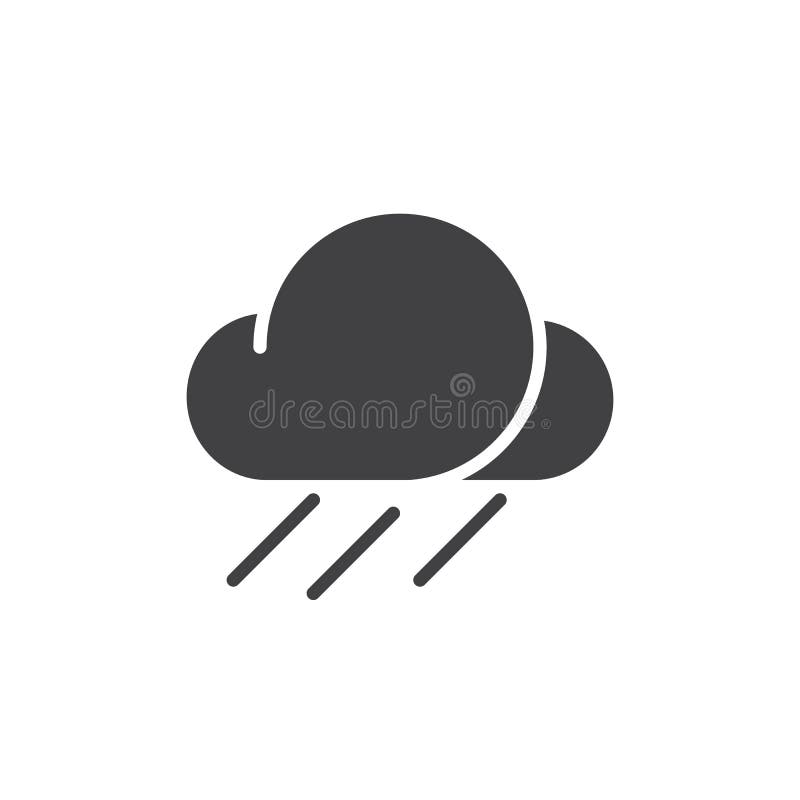 Rainfall icon vector stock vector. Illustration of solid - 100622127