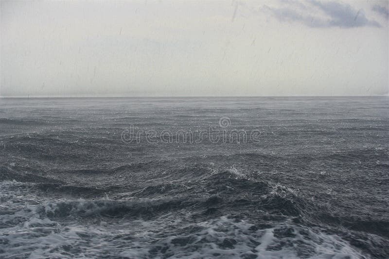 Rainfall on sea stock image. Image of rain, water, ocean - 26666159