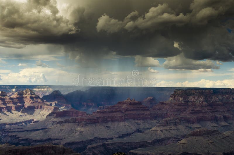 Rainfalls on the canyon stock image. Image of colorado - 35550919