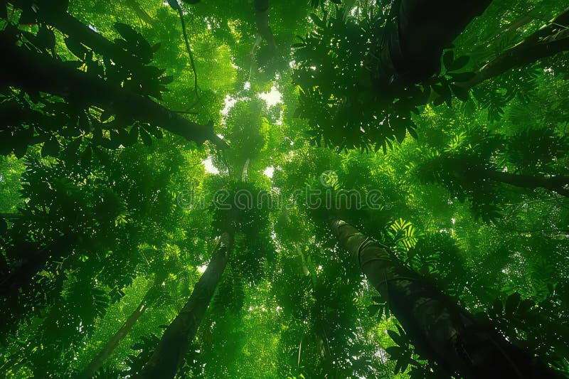 Rainforest Canopy a View from Below, Exploring the Biodiversity and ...
