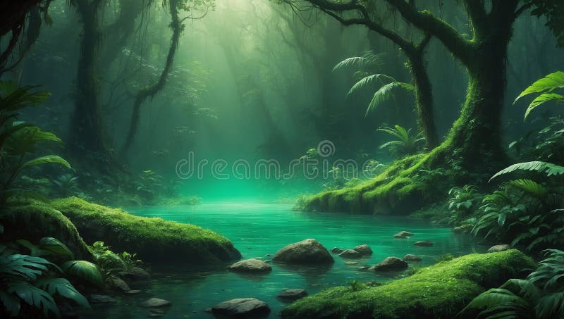 Rainforest Green Color Fade Stock Illustrations – 9 Rainforest Green ...