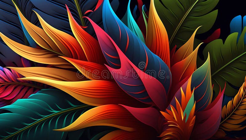 Rainforest colors palette. stock vector. Illustration of drawing ...