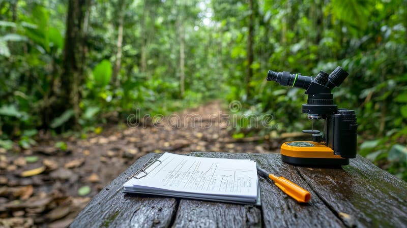 Rainforest Research Expedition Jungle Path Microscope Field Notes ...