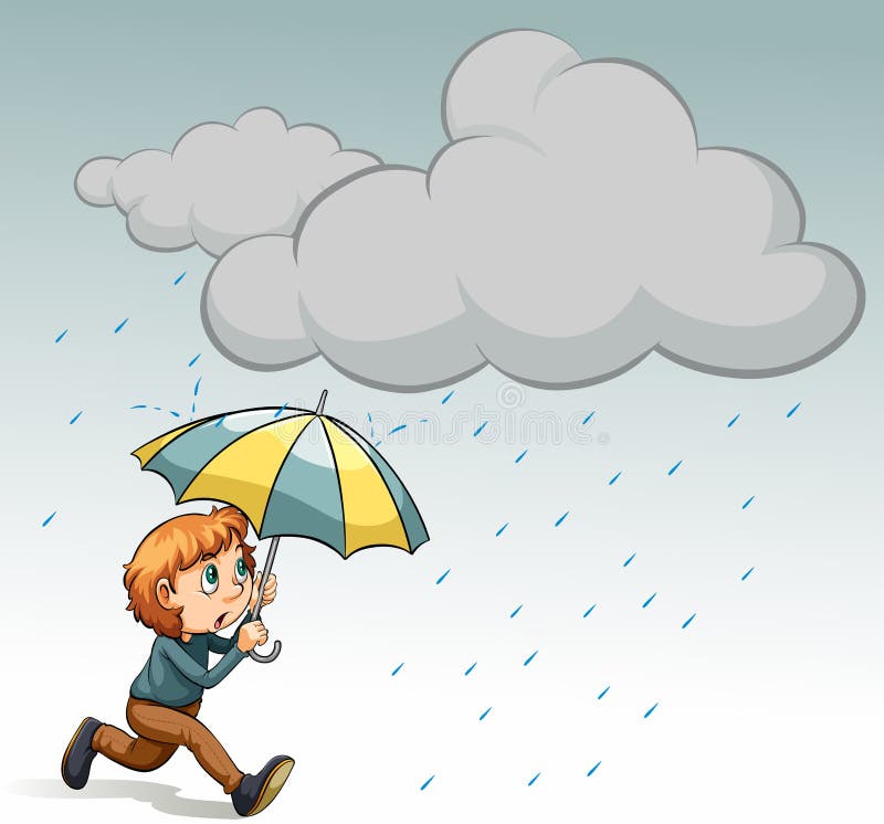 Raining ilustración del vector. Ilustración de objeto - 55365378