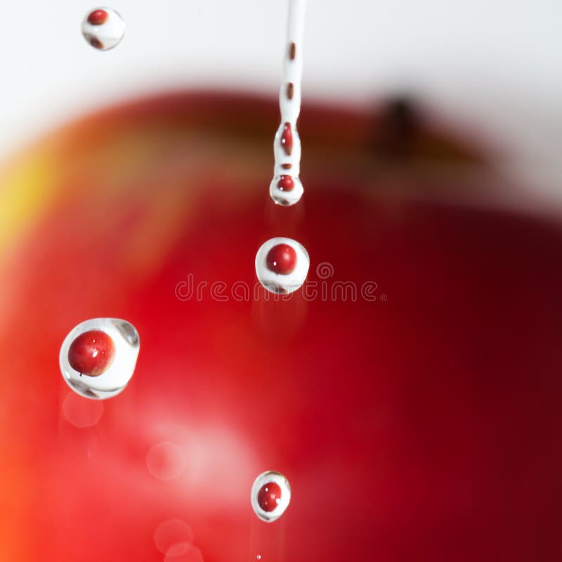 Raining apples stock photo. Image of drops, clean, reflection - 39718188