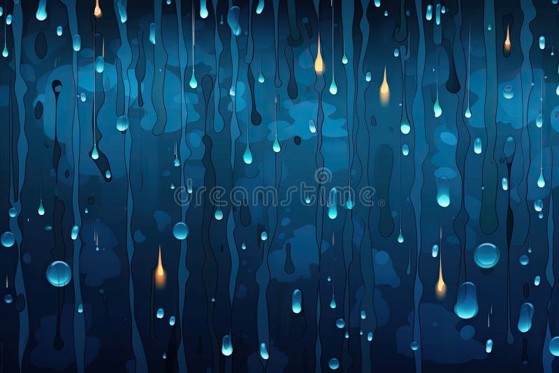 Raining Background Illustation for Designer, Generative AI Stock ...
