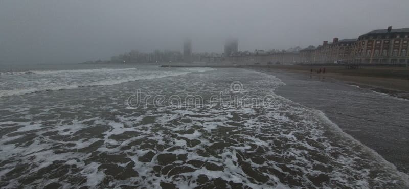 Raining in the beach stock photo. Image of beach, coast - 255156600