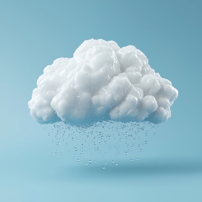 Raining Cloud stock illustration. Illustration of environmental - 335160135