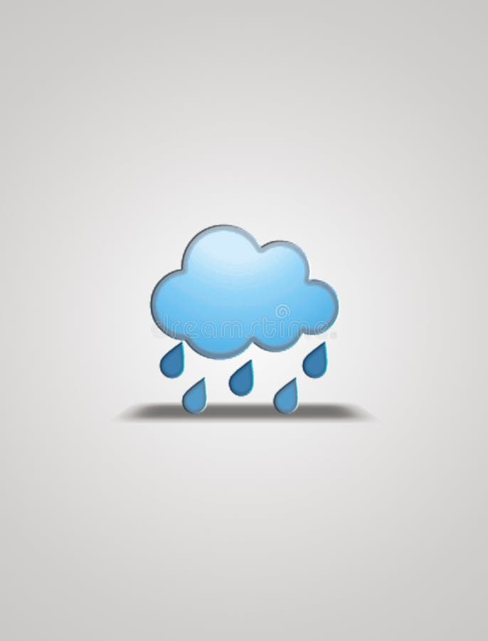 Raining in clouds sign stock illustration. Illustration of presentation ...