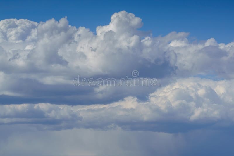 Raining Clouds Under Blue Sky Stock Photo - Image of raining, showers ...