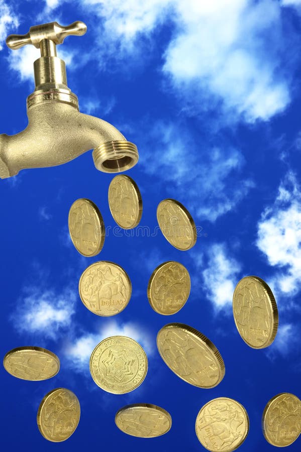 Raining coins stock image. Image of multiple, falling - 13788841