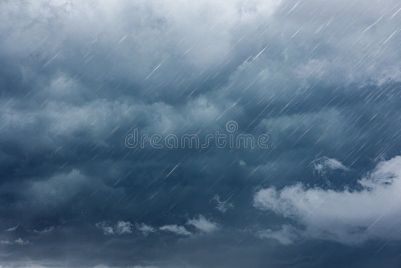 Raining Dark Cloudy Storm Cloud Nature in Rainy Season Stock Photo ...