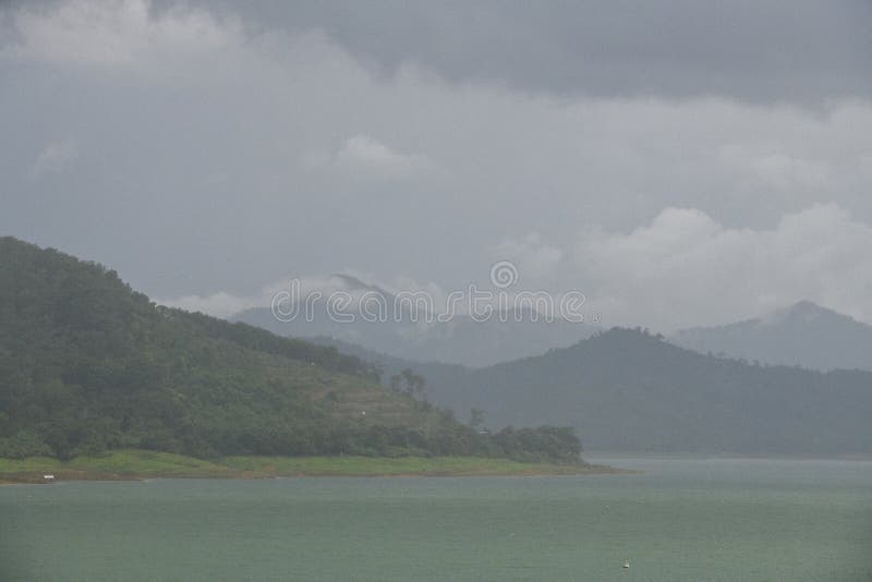 A raining day in summer stock photo. Image of cloud - 245301394