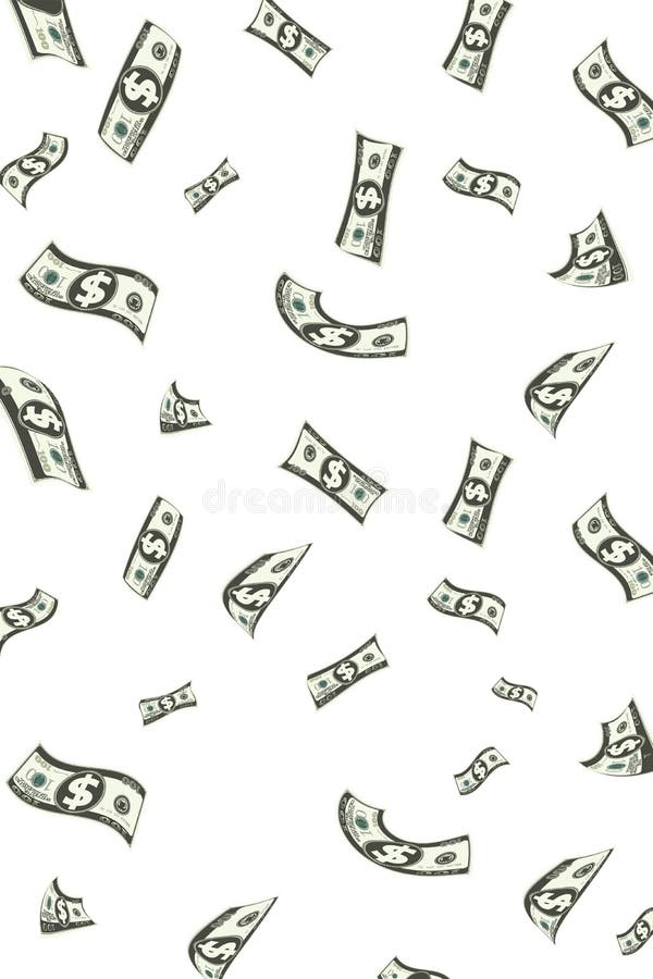 Raining Dollar stock vector. Illustration of commercial - 20087263