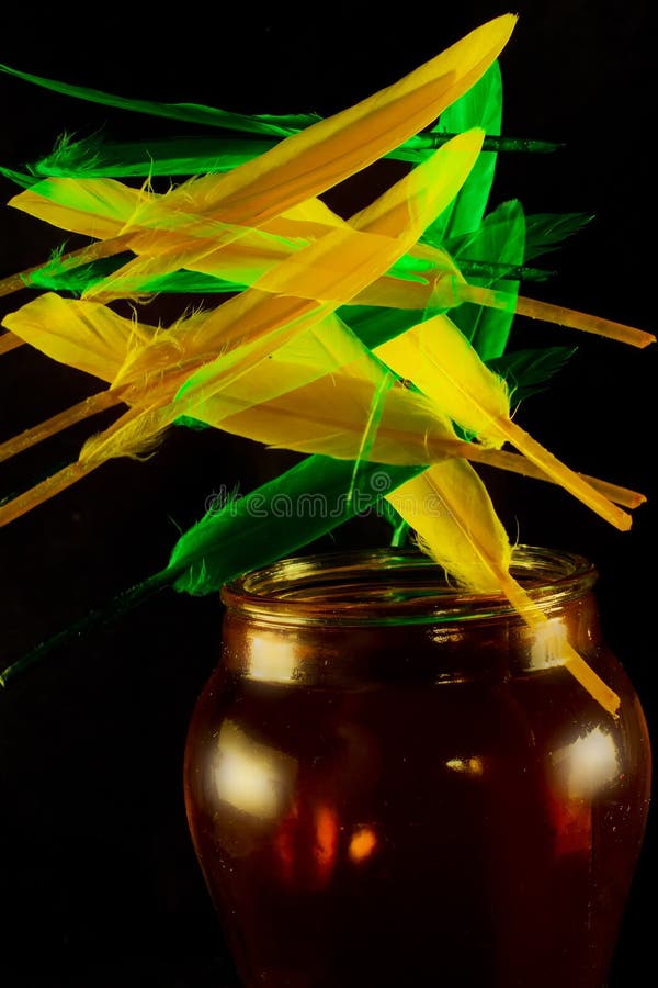 Raining Feathers stock photo. Image of chaotic, feather - 179946130