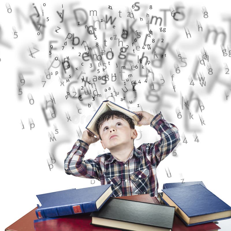 It is Raining Letters and Numbers Stock Image - Image of knowledge ...