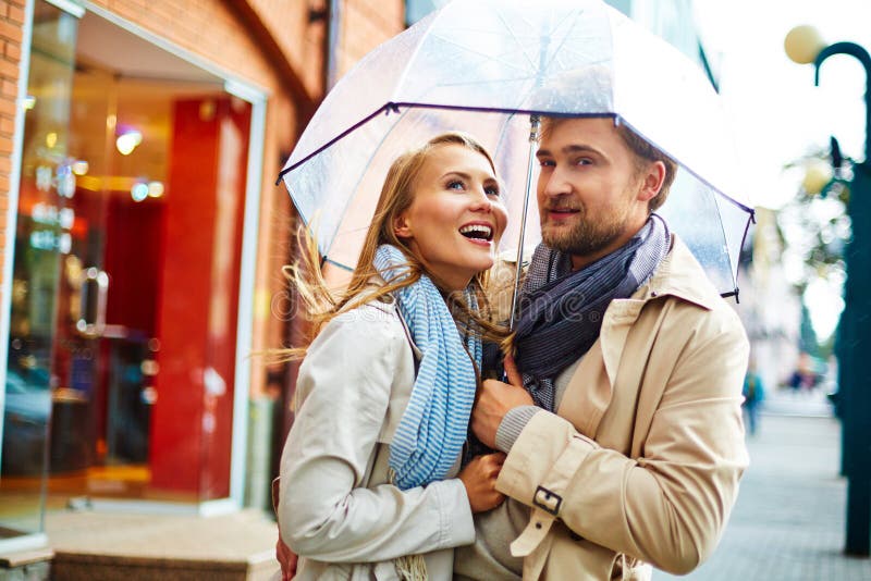 Raining love stock image. Image of happy, smiling, urban - 56010309