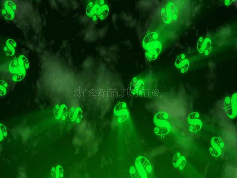 Raining Money Animated Background Stock Video - Video of animation ...
