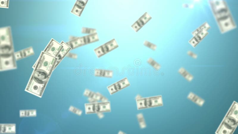 Raining Money on Green Screen Background Stock Footage - Video of ...