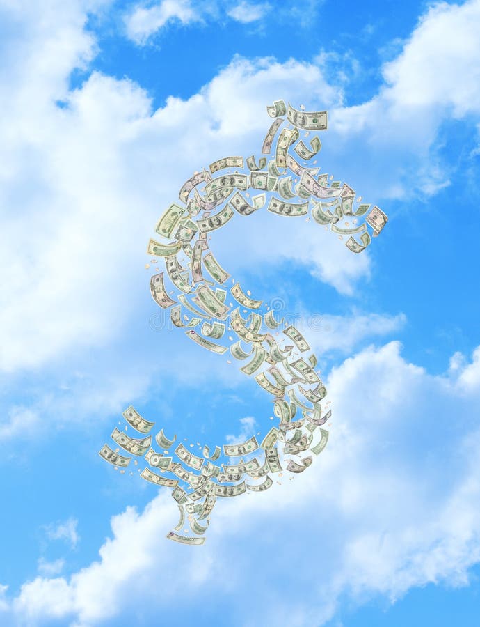 Raining Money Hands Catching Dollars Stock Photo - Image of cash, bank ...