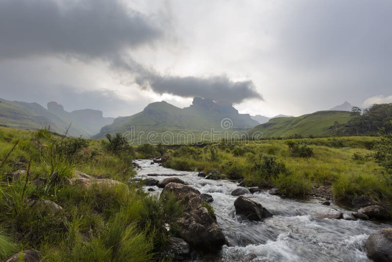 Raining in the mountain stock image. Image of countryside - 89753471