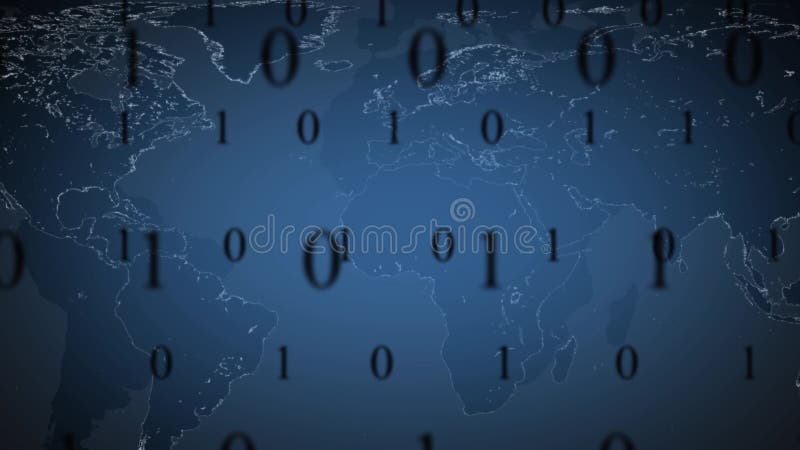 Moving Binary Sequence Abstract Animation for Data Visualization Stock Video - Video of ...