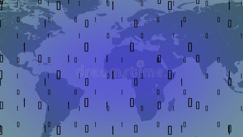 Moving Binary Sequence Abstract Animation for Data Visualization Stock Video - Video of ...