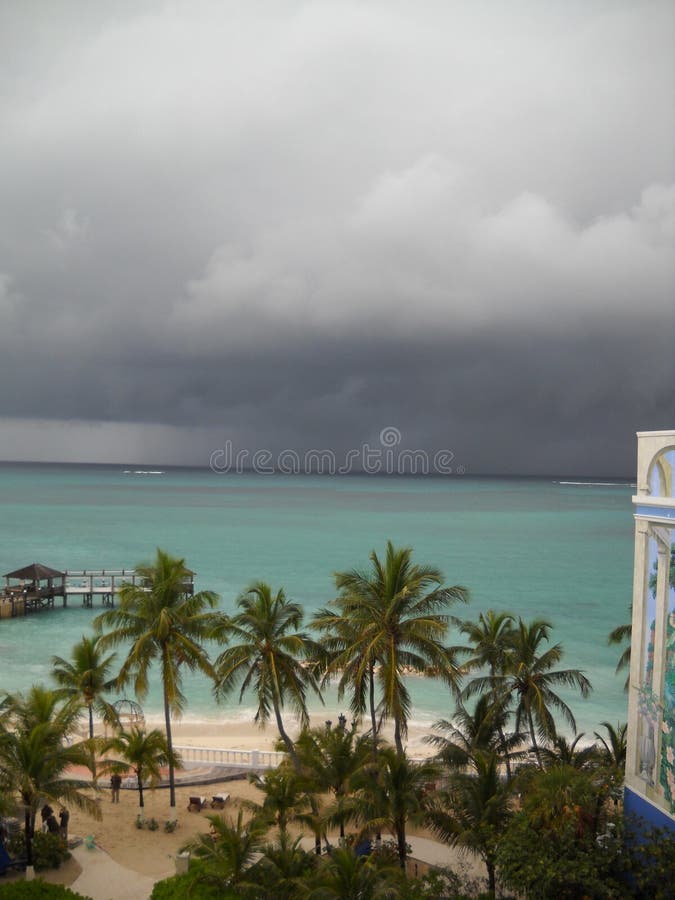 Raining in paradise stock photo. Image of storm, tropical - 90975376