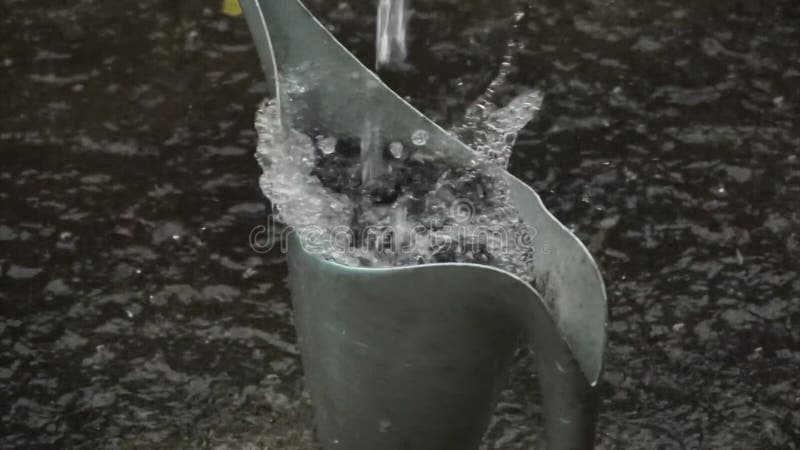 Raining pouring at jar stock footage. Video of pouring - 261665974