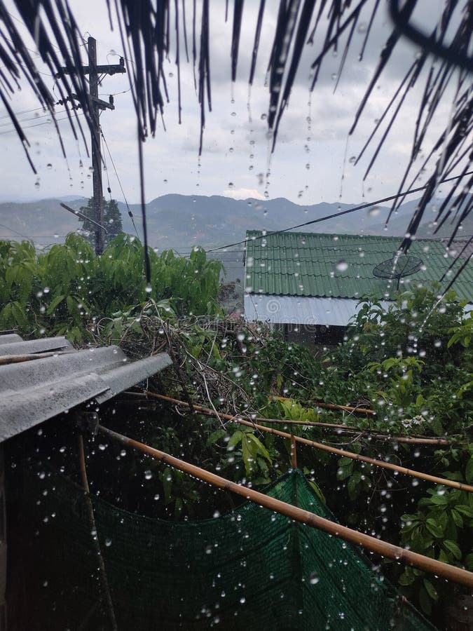 Raining and sunny stock photo. Image of thanks, sunny - 198868530