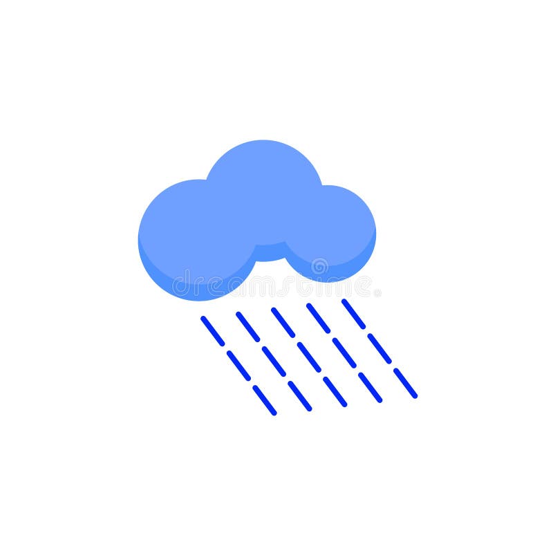 Raining Weather Conceptual Vector Design Stock Vector - Illustration of ...