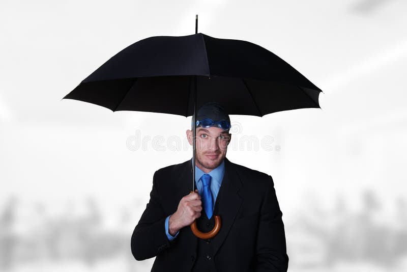 Raining at work stock image. Image of caucasian, humorous - 25281929
