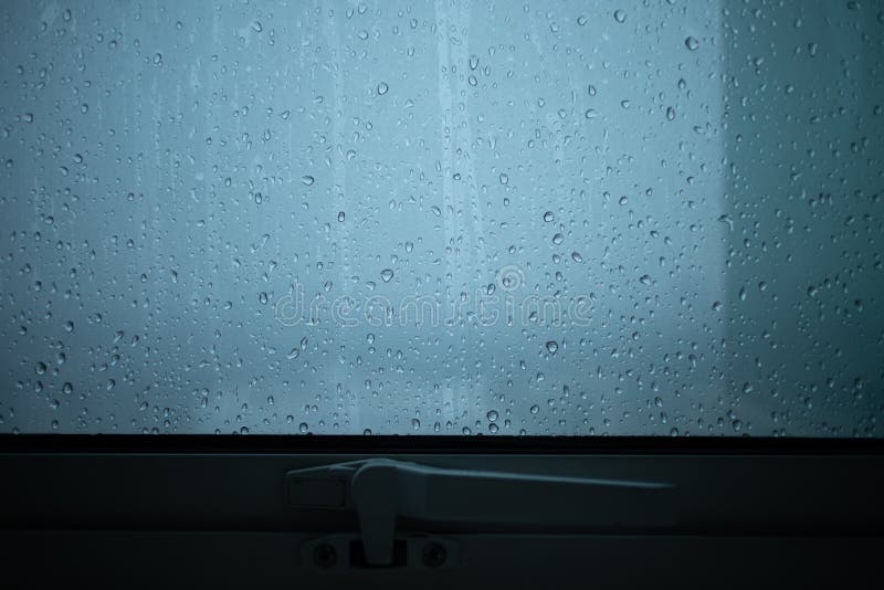Rains Run through the Windows of the Condominium Room Stock Photo ...