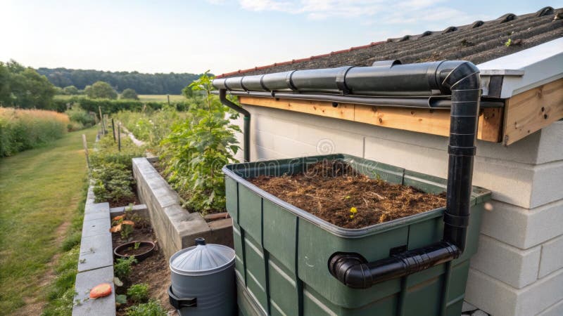 Rainwater Collection System Directing Moisture To Enhance the ...