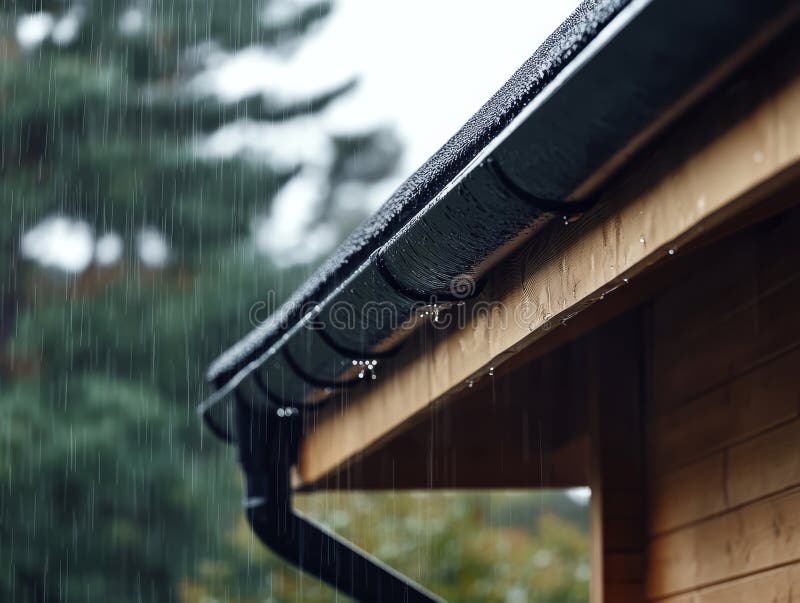 The Rainwater Drainage System Specifically Designed for a Wooden House ...