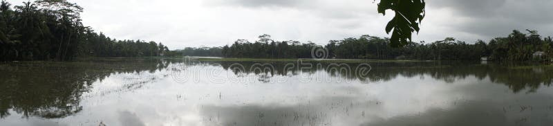 Panoramic View on the Flat Part of the Island of Java Indonesia Stock ...