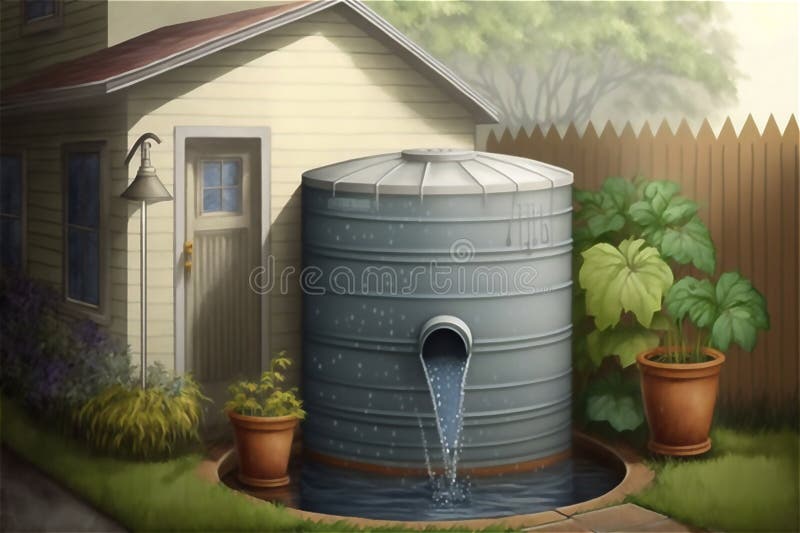 Rainwater Harvesting Architecture, Water Barrel. Solution To Water ...